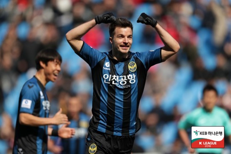 ‘몬테네그로 특급’ 무고사, K리그1 5R MVP 선정