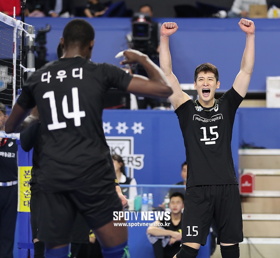 [포토S] 다우디-문성민, '이제 완전체다'