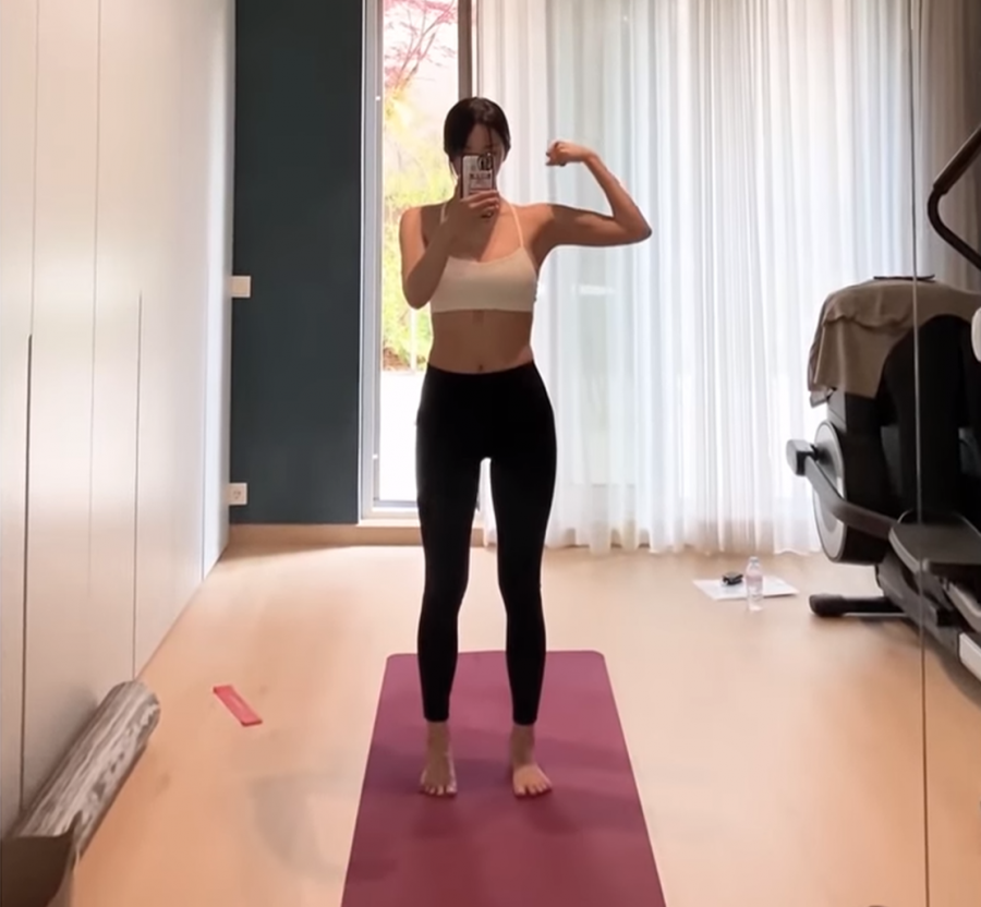 한예슬, 48.3kg 저체중 인증하며 불혹에도 꾸준한 다이어트[종합]