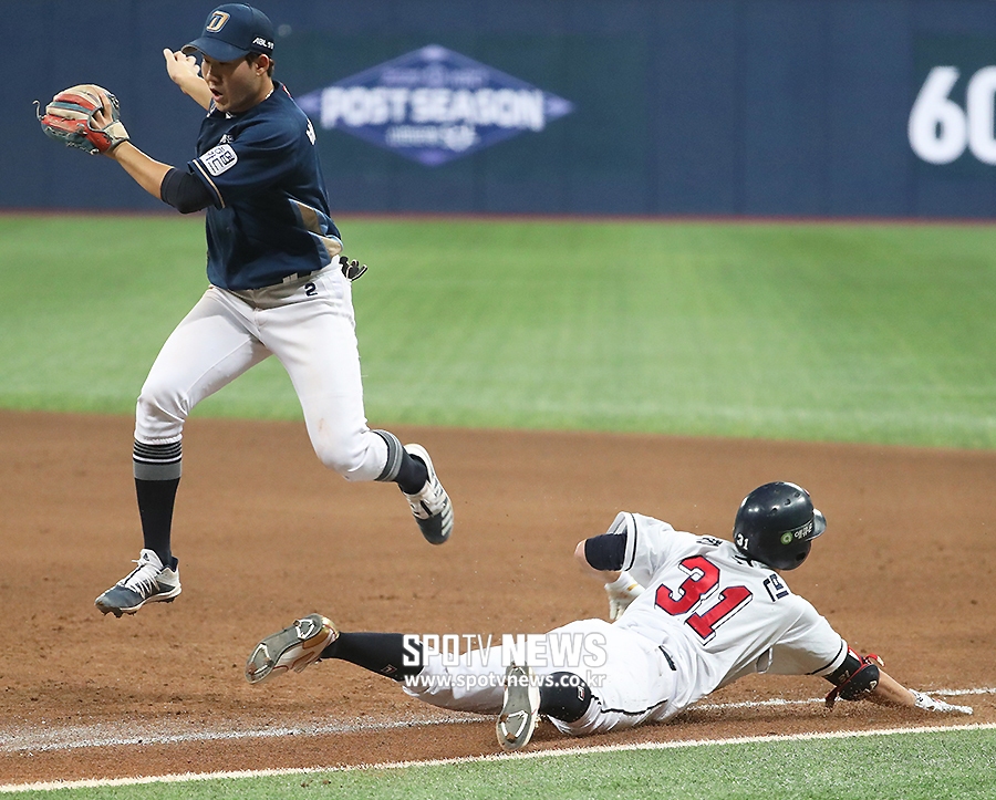 [포토S] 정수빈, 허슬두!