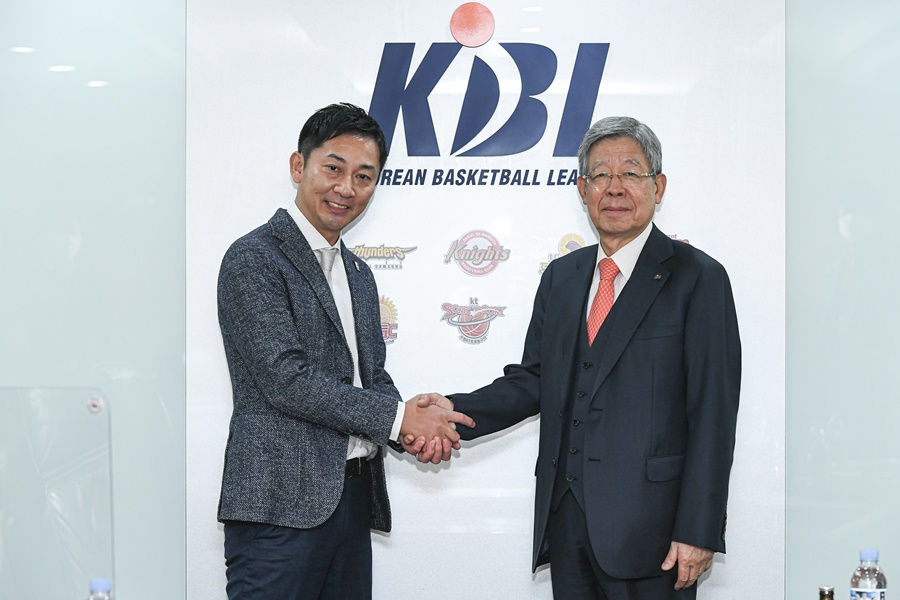 KBL, 일본 B.리그와 MOU 체결 "협력 강화한다"