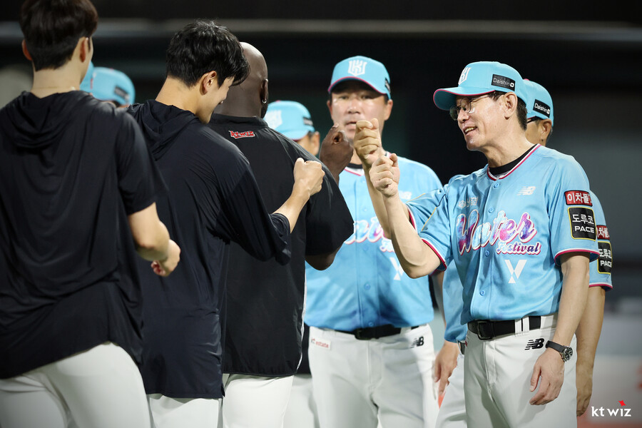 706일 만에 SSG전 시리즈 스윕…이강철 감독 “엄상백 좋은 피칭했다”