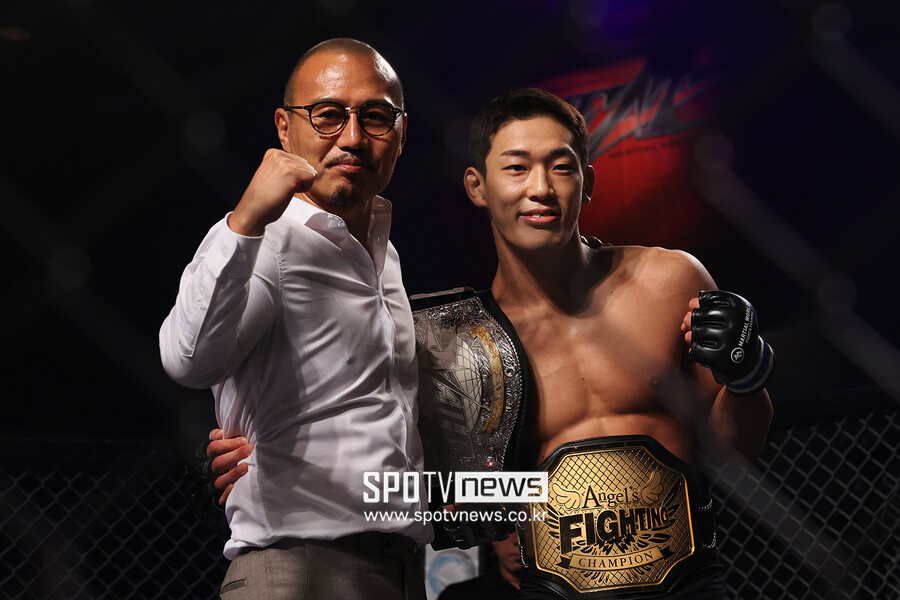 AFC 챔피언 유주상 6연승 질주…일본서 24초 TKO승 '두 번째 챔피언 벨트 차지'