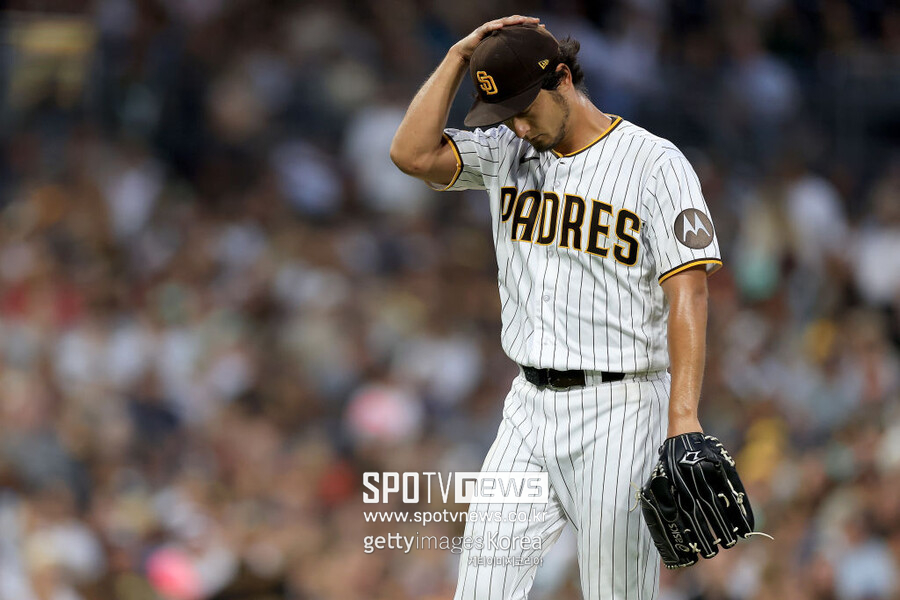 ‘팔꿈치 부상’ 다르빗슈, 샌디에이고 PS 탈락 유력한데 올해 복귀 노린다?