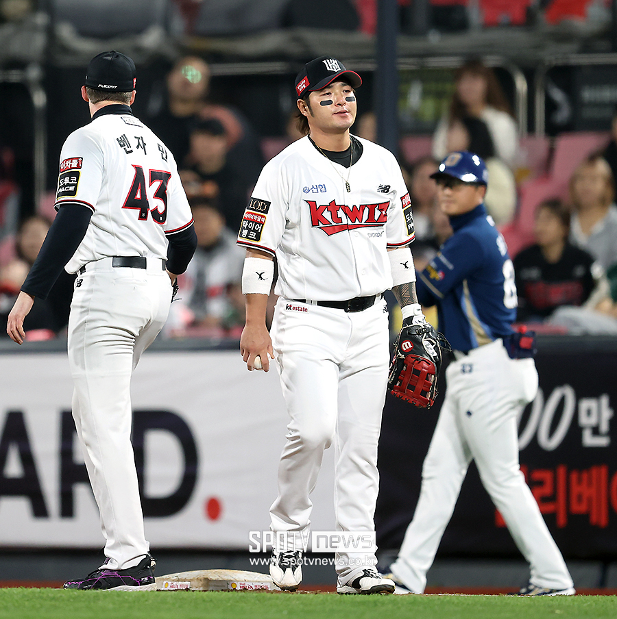 [PO2 게임노트] ‘영웅’ 신민혁 등장! 박건우 결승포에 김주원 슈퍼세이브까지… NC, kt에 2연승, 역대 PS 최다 연승 타이 달성