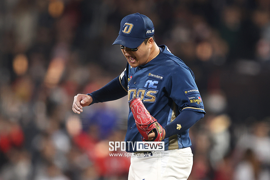 [PO2 게임노트] ‘영웅’ 신민혁 등장! 박건우 결승포에 김주원 슈퍼세이브까지… NC, kt에 2연승, 역대 PS 최다 연승 타이 달성