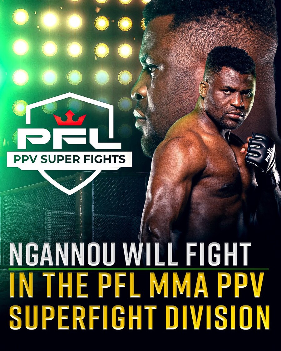 UFC 독주 체제에 도전장…은가누 영입한 PFL, 벨라토르 인수하고 추격에 박차