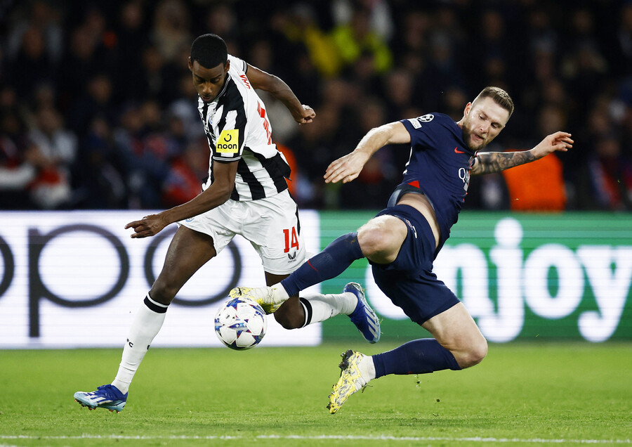 [UCL REVIEW] '투사' 이강인 82분 소화...PSG, 음바페 극장 PK골로 뉴캐슬과 1-1 무승부