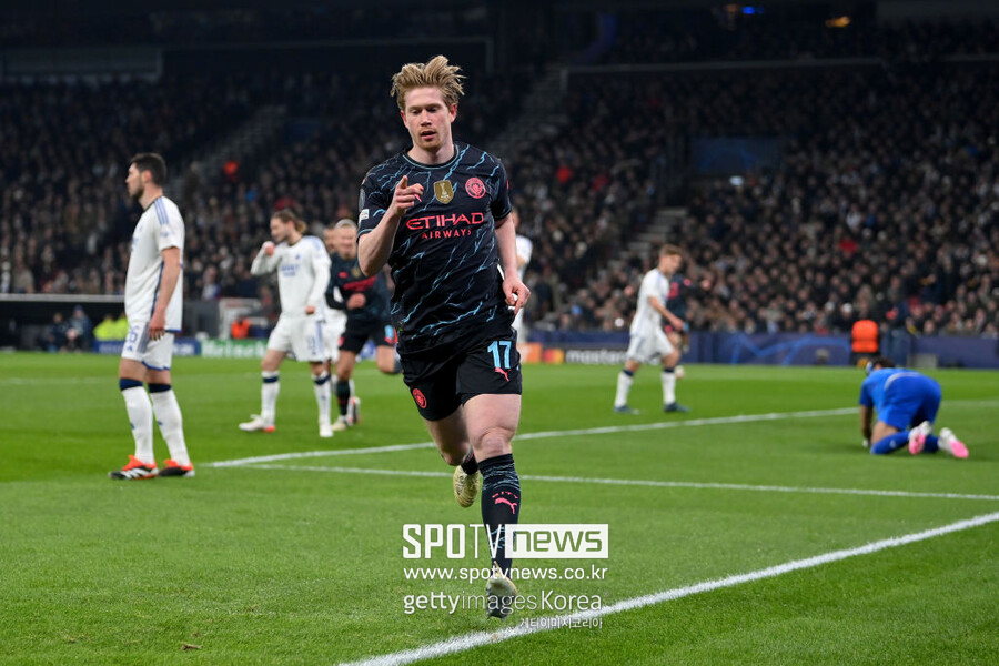 '에데르송 치명적인 실수 → 더 브라위너 1G 2AS' 맨시티, 코펜하겐 원정에서 3-1 승리 '기선제압'