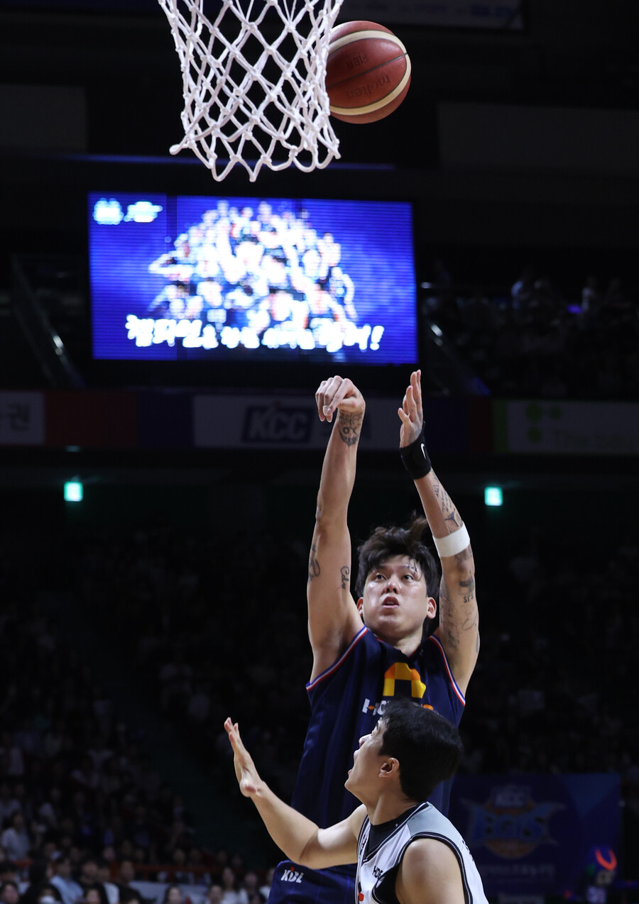 최준용 승부처 대폭발 KCC, 허훈 33득점 쏟아낸 KT에 짜릿승…챔프전 3승1패