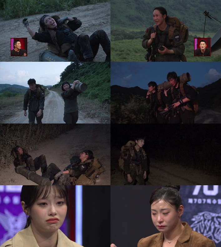 츄-장은실-조성원, '707 vs 해병대' 행군 지켜보다 오열..먹먹한 장면 터졌다('강철부대W')