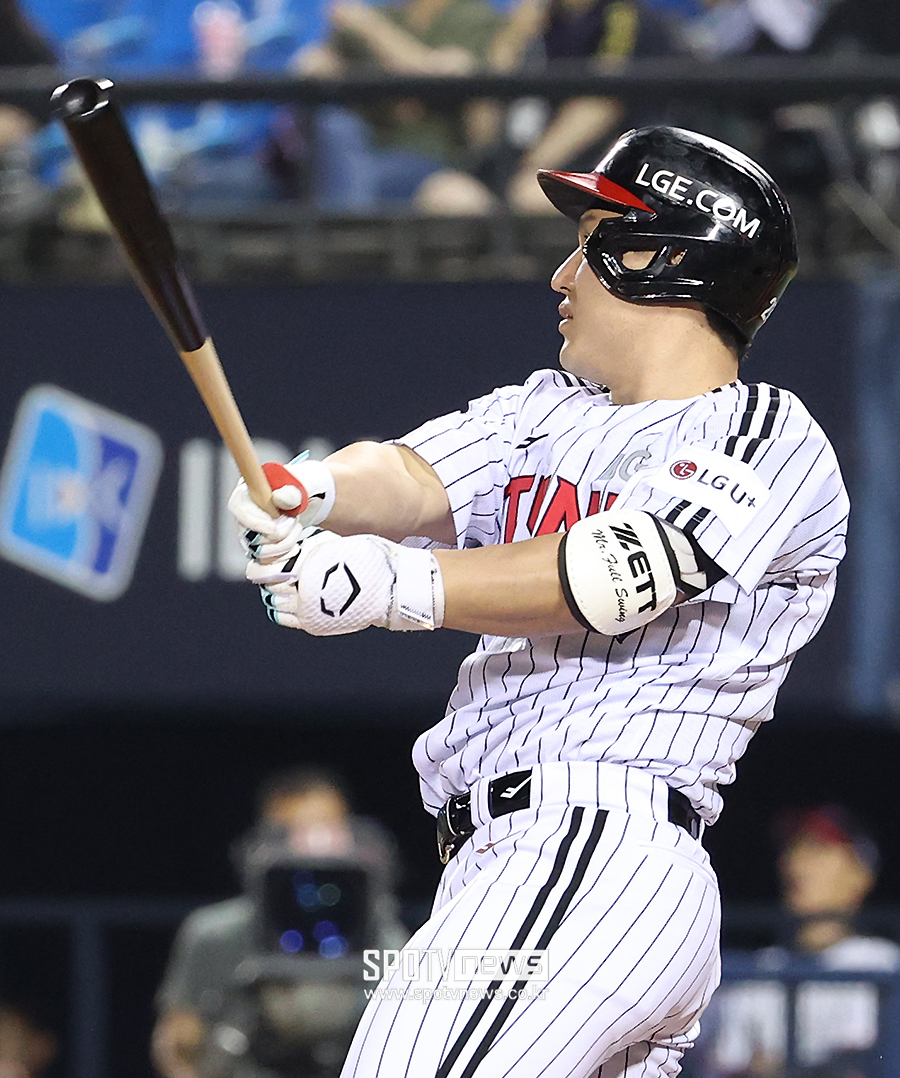 LG 13일 만에 공동 1위…손주영 부활+박동원 역전포+문성주 결승타, 양현종 QS KIA에 역전승