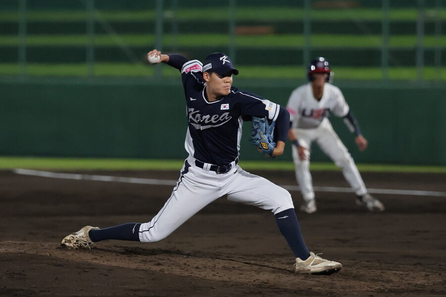 '한국 불운' 하필 158km 괴물투수를 만날 줄이야…ML 드래프트 1R 강력후보, 10K 완봉승에 결승행 좌절