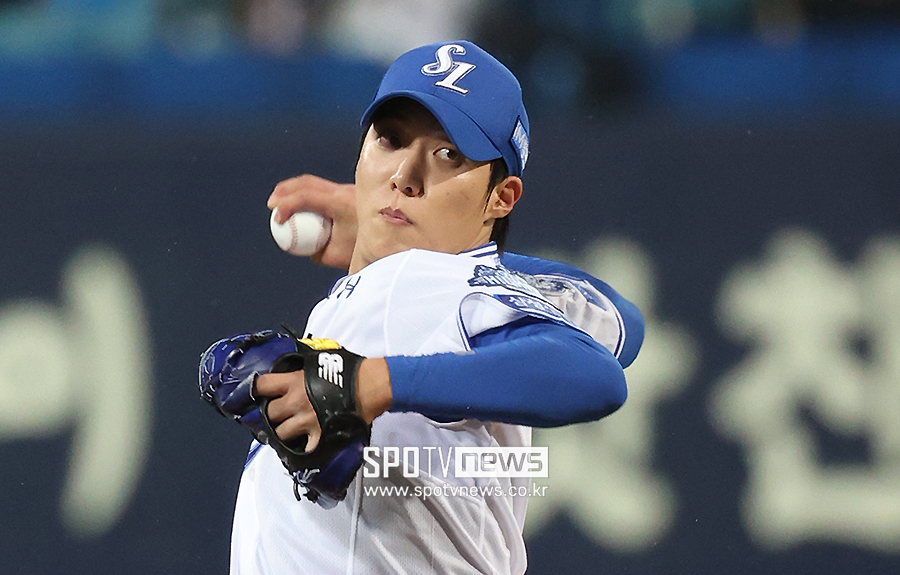 "푸른 피의 에이스는 떠나지 않는다"…'예비 FA' 원태인 향한 캡틴의 예언, 다년계약 성사될까