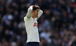 '손흥민 EPL 101호골→두 경기 연속골' 와장창…'수비 붕괴' 토트넘, 본머스에 2-3 역전패 '챔스권 빨간불'